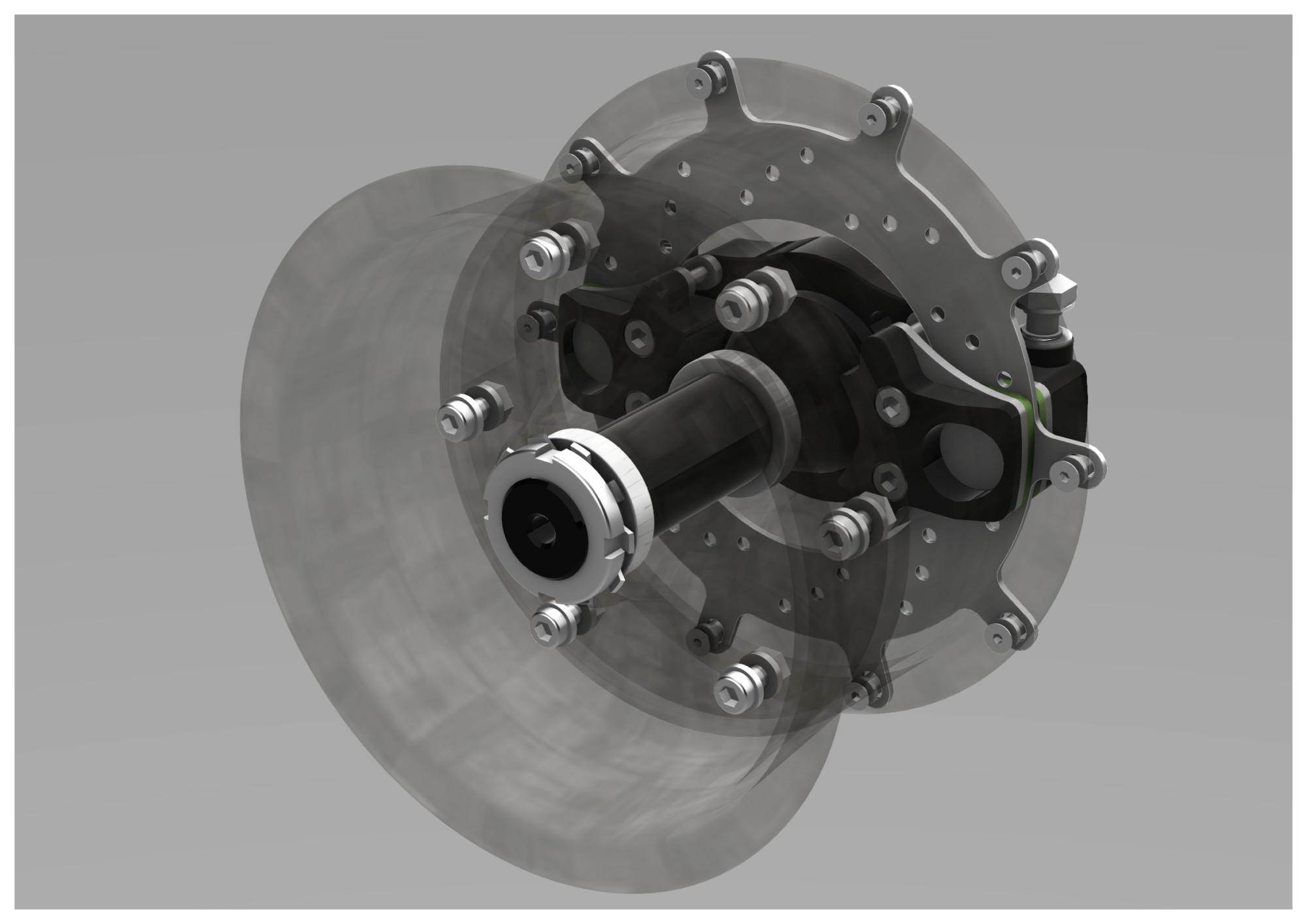 Kit of braked wheels with carbon rims for ultralight aircraft. Evoskil®